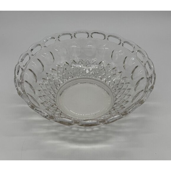 Mckee | Dining | Large Vintage Mckee Glass Clear Bowl With Colonial ...